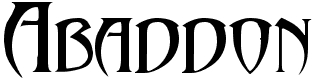 Abaddon Font | View