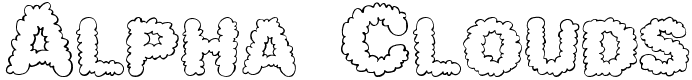 Alpha Clouds Font | View