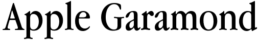 Apple Garamond Font | View
