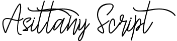 Asittany Script Font | View