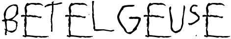 Betelgeuse Font | View