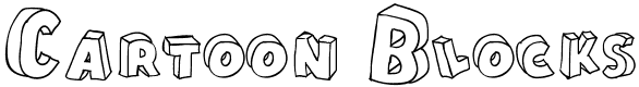 Cartoon Blocks Font | View