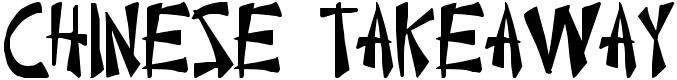 Chinese Takeaway Font | View