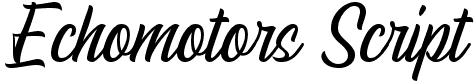 Echomotors Script Font | View