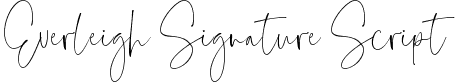Everleigh Signature Script Font | View