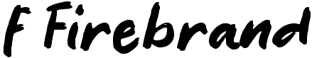 f Firebrand Font | View