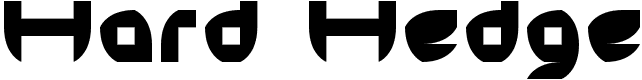 Hard Hedge Font | View
