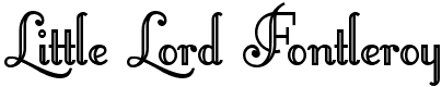 Little Lord Fontleroy Font | View