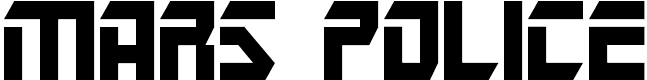 Mars Police Font | View
