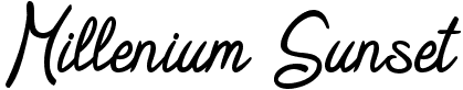 Millenium Sunset Font | View
