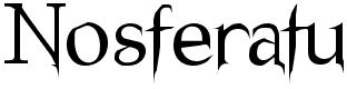 Nosferatu Font | View