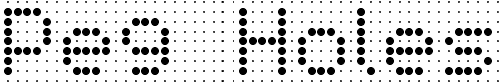 Peg Holes Font | View
