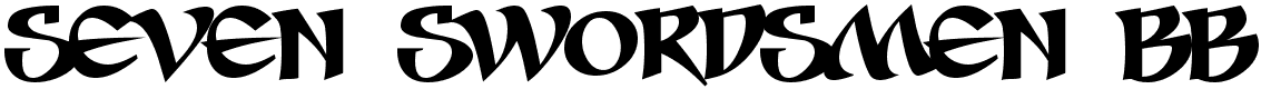 Seven Swordsmen BB Font | View