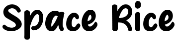 Space Rice Font | View