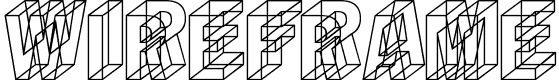 Wireframe Font | View