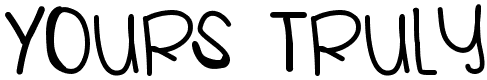 Yours Truly Font | View